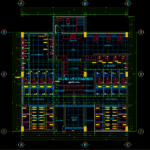 Floor Plan of Bathrooms and Changing Rooms in DWG (309.59 KB) | CAD library