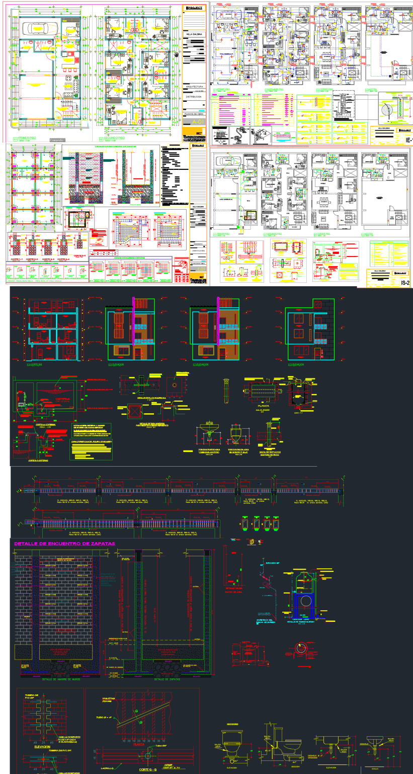 Edificio Multifamiliar - 6 Pisos En DWG (648.46 KB) | Librería CAD