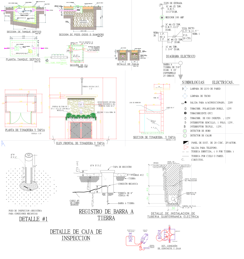 Complete Electrical Symbol Legend in DWG (34.11 KB) | CAD Library