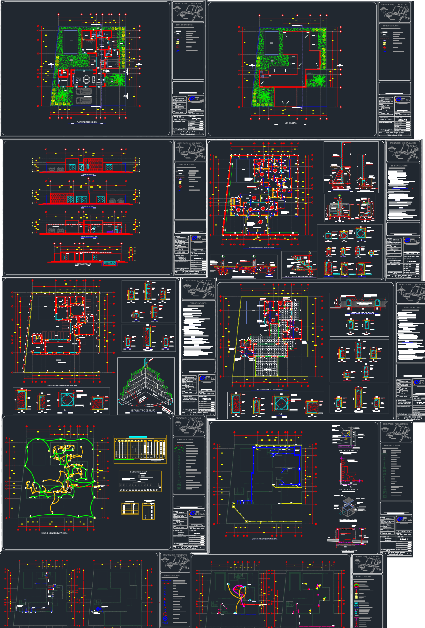 Fachadas En DWG (207.23 KB) | Librería CAD