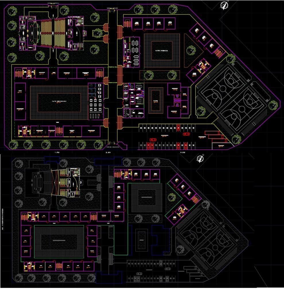 Aulas Escolares En DWG (5.18 MB) | Librería CAD