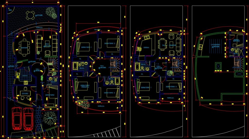 Arquitectura Y Cortes En DWG (673.36 KB) | Librería CAD