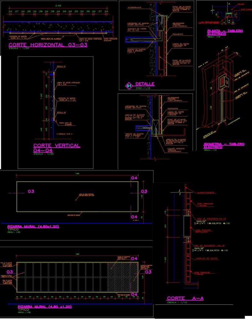 Mullion And Marble Fixation In DWG (130.44 KB) | CAD library