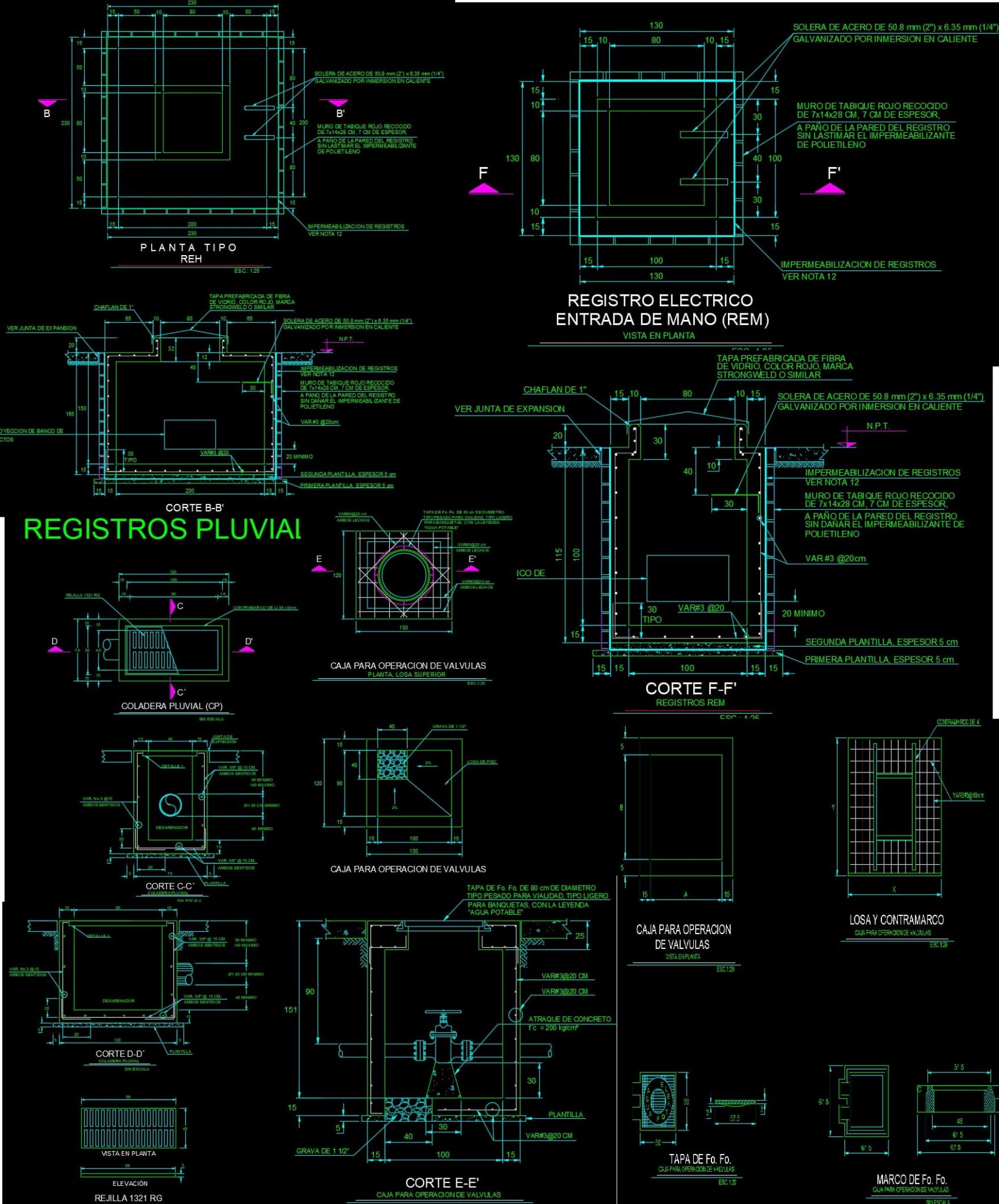 Plano De Instalaciones Hidráulicas En DWG (322.15 KB) | Librería CAD
