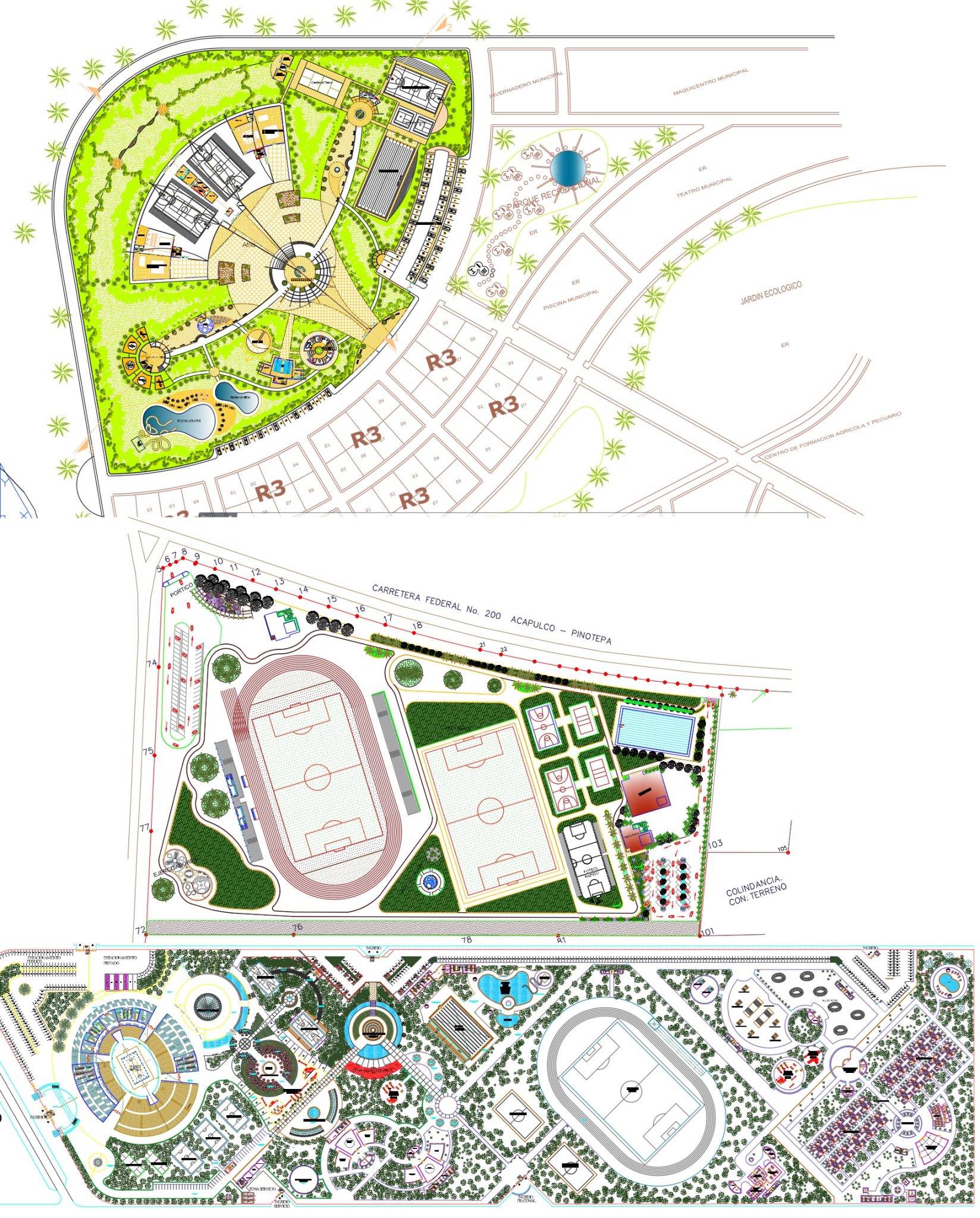 Sports Complex Design In DWG (5.45 MB) | CAD library