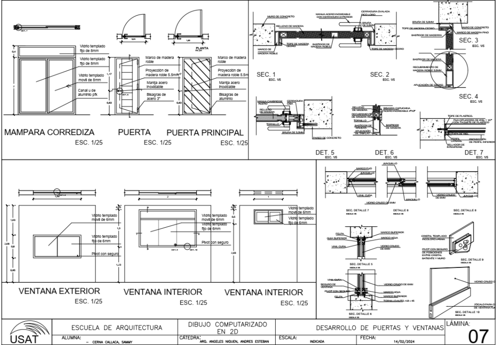 Detail Drawing of Folding Sliding Door. In DWG (105.97 KB) | CAD library
