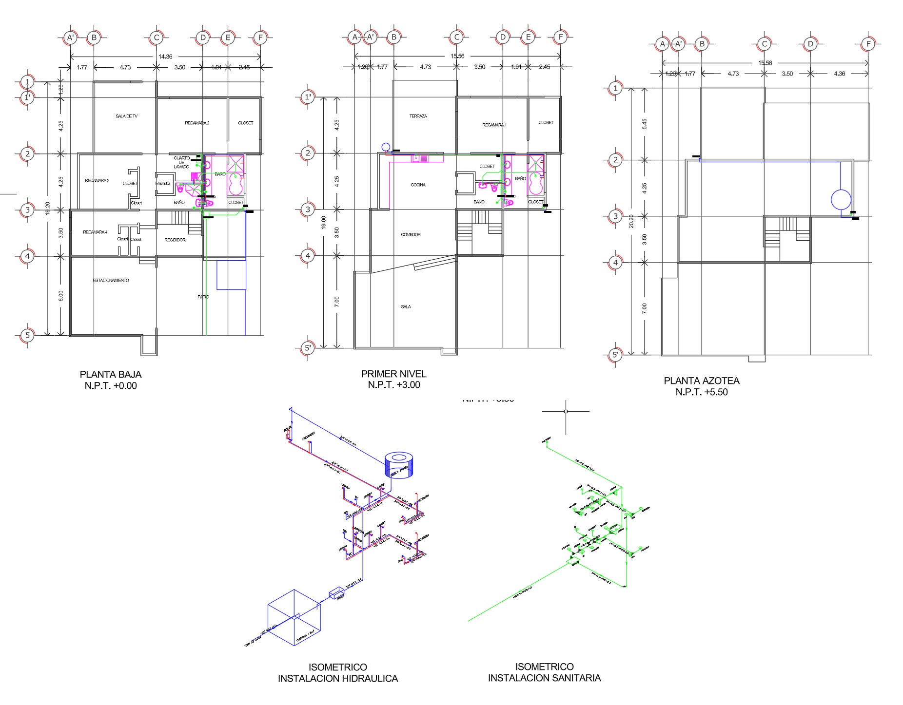 Hydraulic Installations Plan In DWG 322 15 KB CAD Library