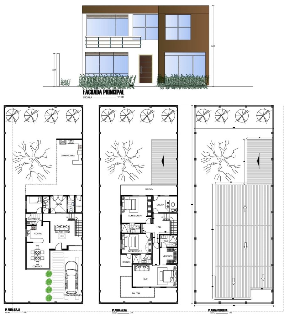 Bloques CAD De Viviendas Unifamiliares ¡Descarga Gratis!