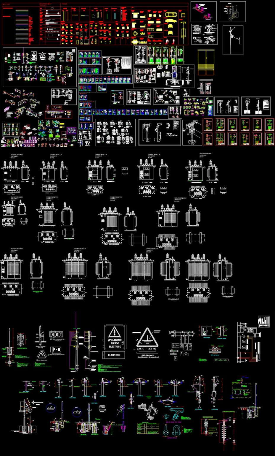 Grounding System Details in DWG (295.63 KB) | CAD library