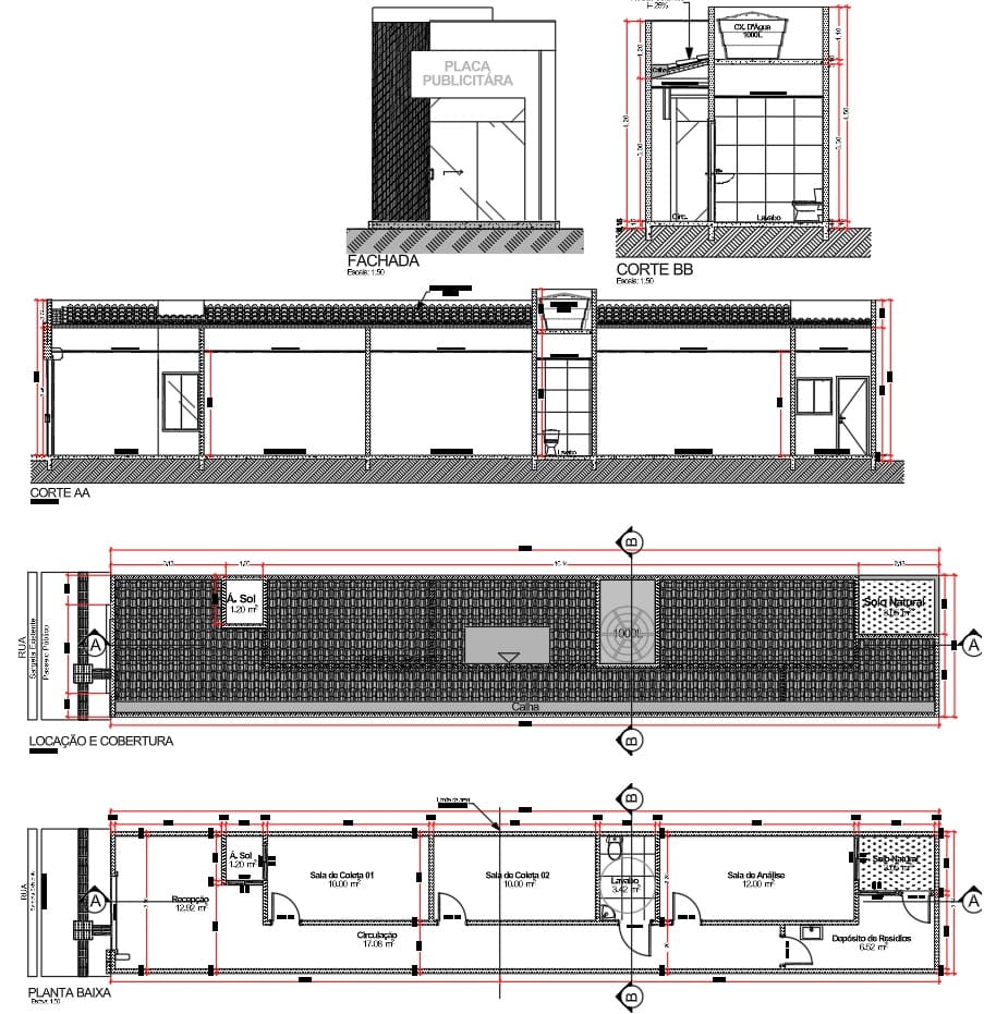 Diseño Arquitectónico De Laboratorio Clínico En DWG (1.14 MB ...