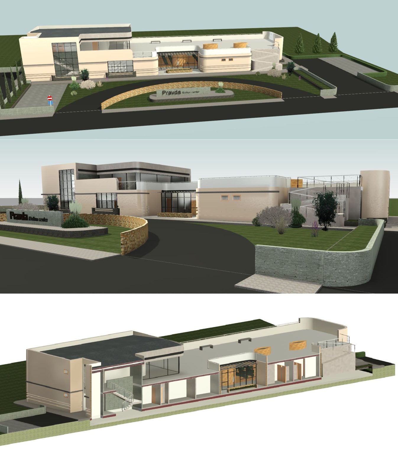 Cosma Multipurpose Center in RVT (18.00 MB) | CAD Library