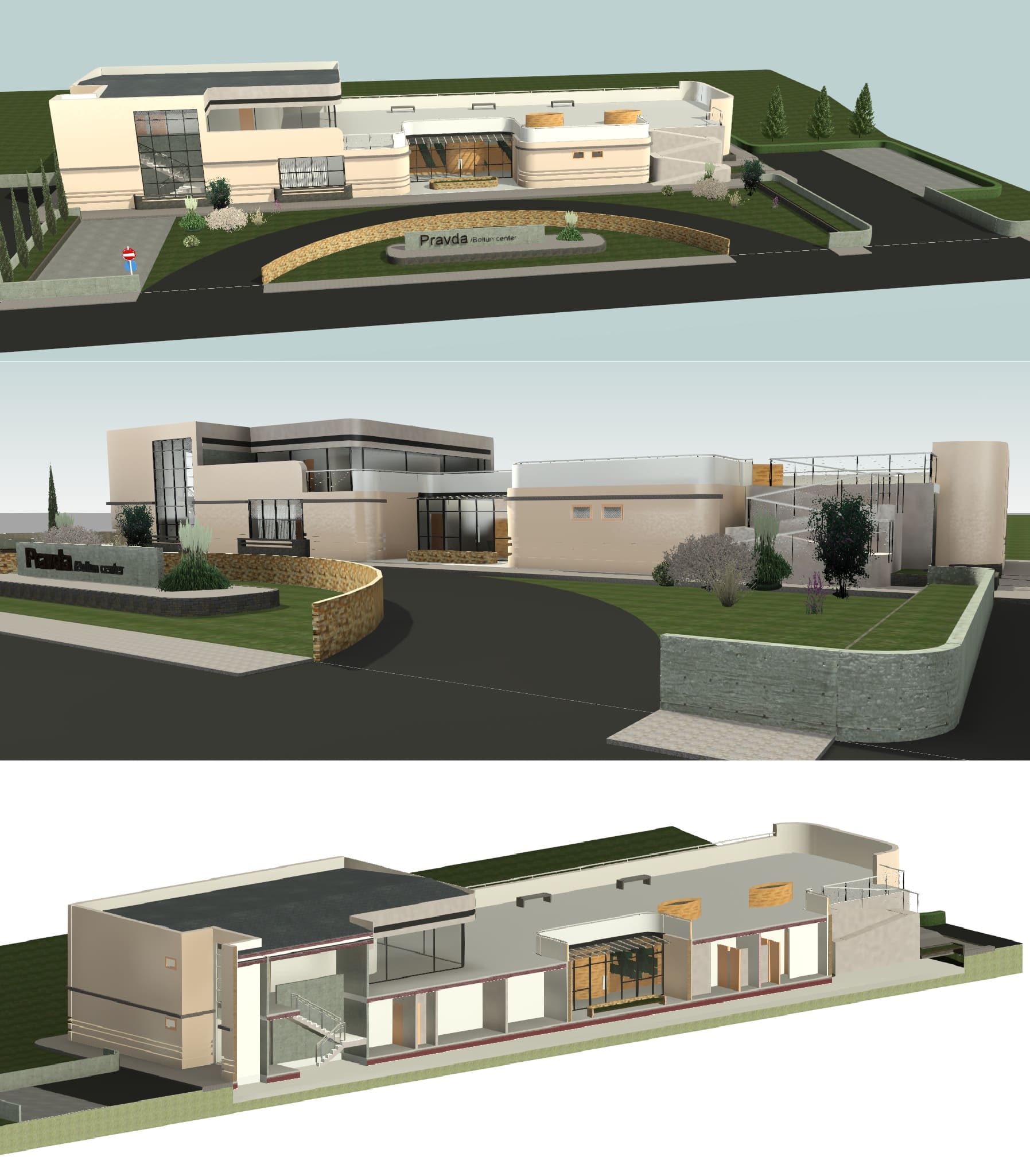 Cosma Multipurpose Center in RVT (18.00 MB) | CAD Library