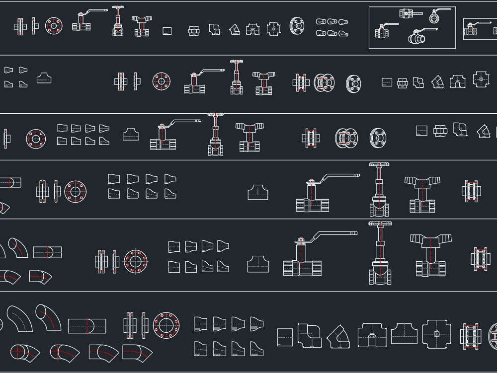 Tuberias En DWG 1 67 MB Librer a CAD