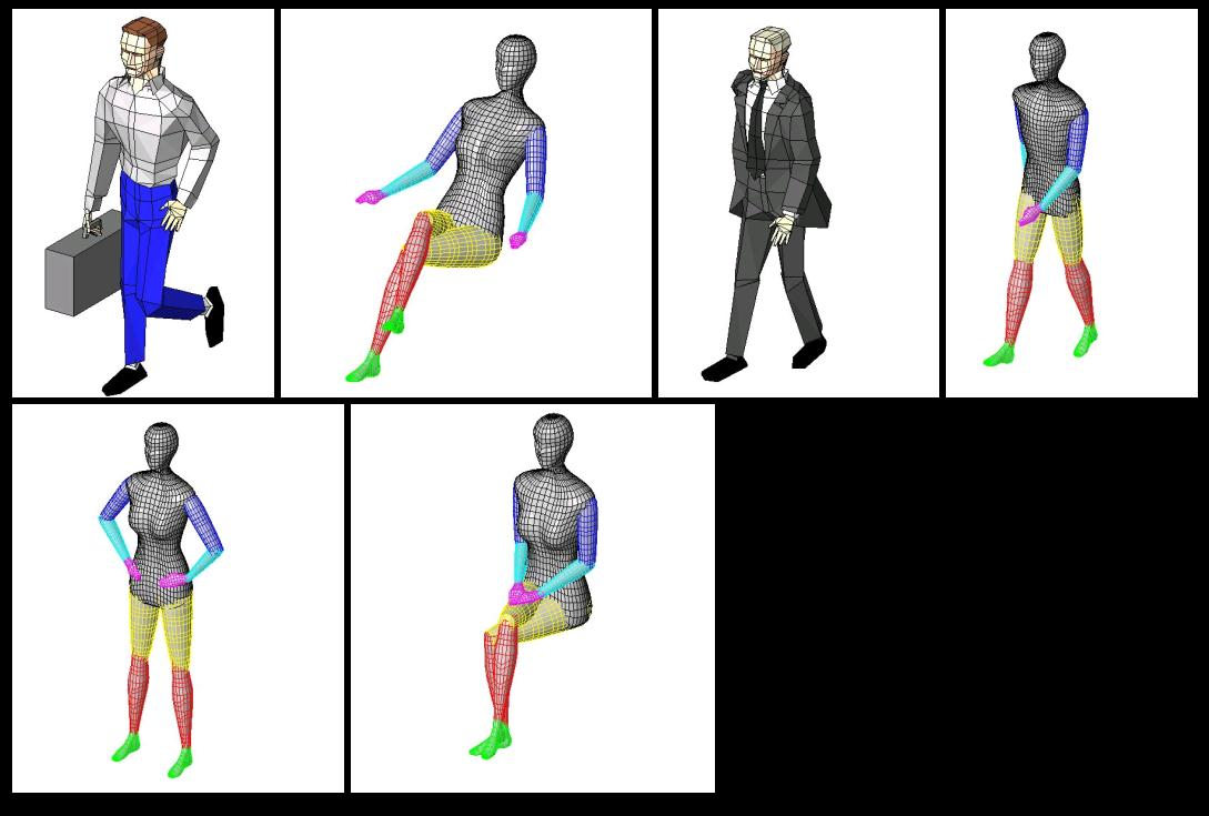 Personnes dans Revit 3D Rvt Dans RVT (2.82 Mo) | Bibliothèque CAO