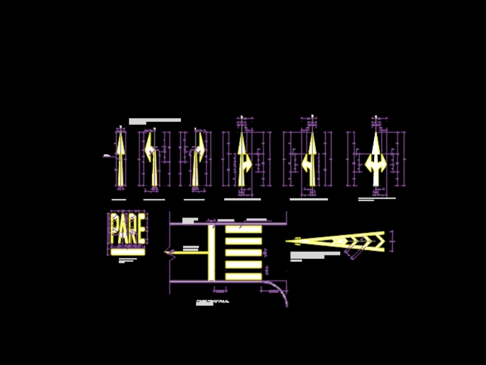 Senales Viales En DWG 1 28 MB Librer a CAD Senales Viales En DWG 1 28 MB Librer a CAD
