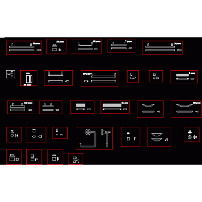 Hinges In DWG (0.00 KB) | CAD library