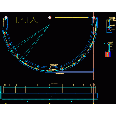 Detailed Glass Wall Design in DWG (345.66 KB) | CAD Library
