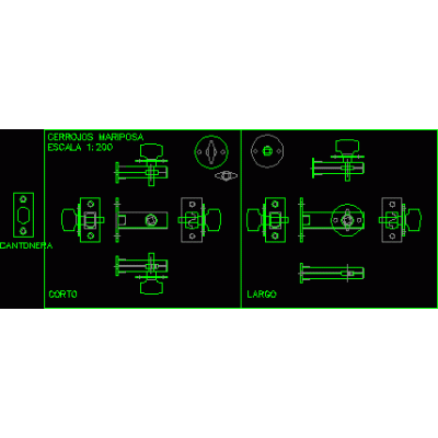 Hinges In DWG (0.00 KB) | CAD library